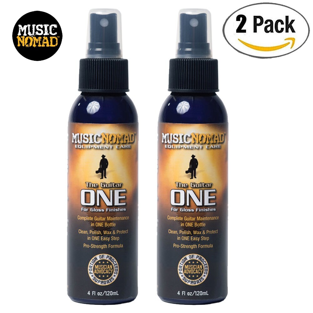 2-PACK Music Nomad MN103 The Guitar One All-In-1 Cleaner, Polish & Wax ...