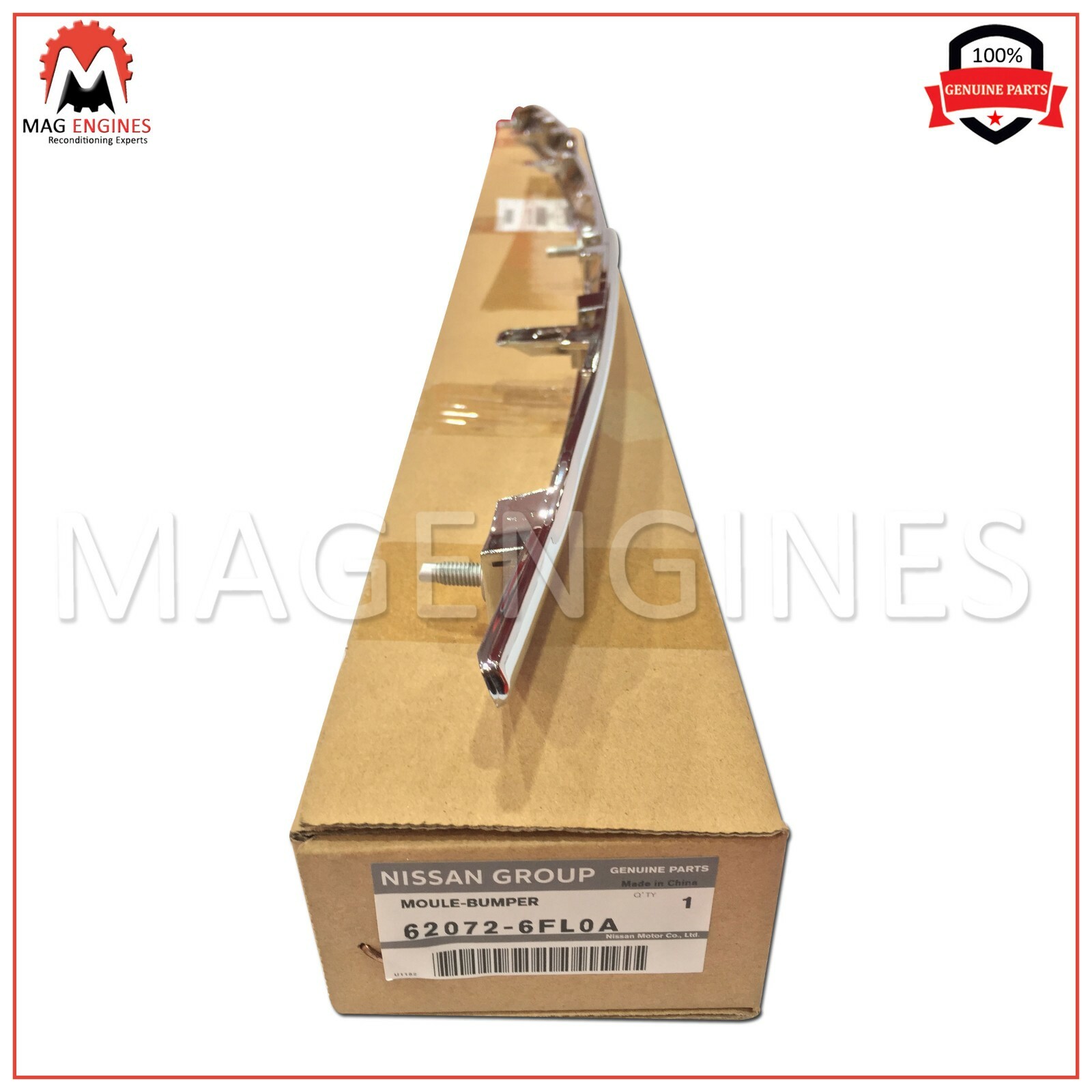 62072-6FL0A GENUINE OEM MOULDING-FRONT BUMPER 620726FL0A | eBay
