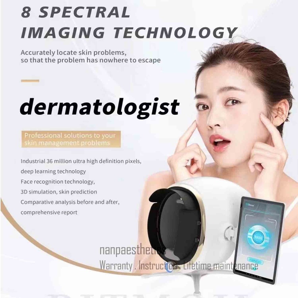 Professional 3D Face Skin Analyzer Scanner Machine Facial Analysis Skin ...