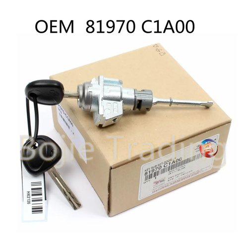 Genuine 81970C1A00 Door Lock Cylinder w/ Keys Left LH For Hyundai ...
