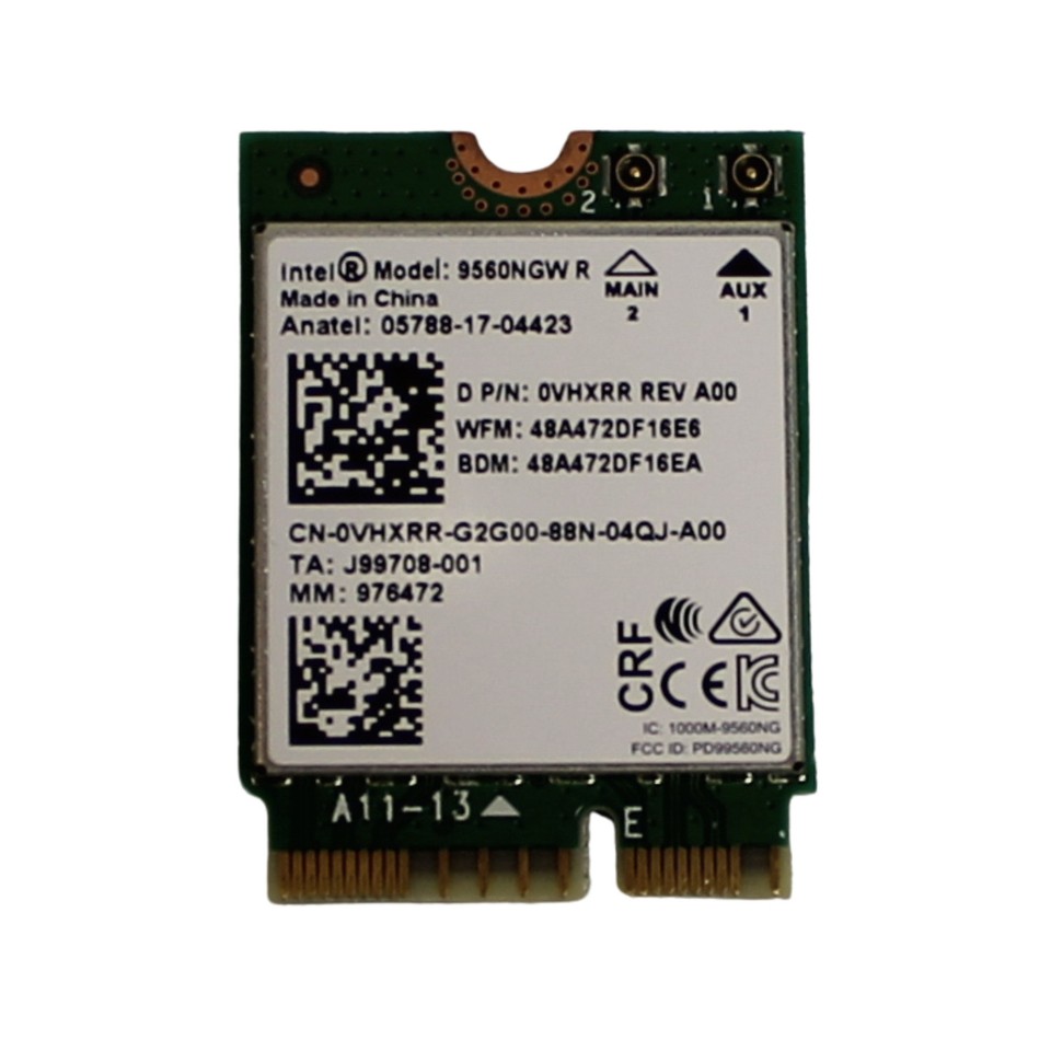 9560NGW-R Intel Wireless Lan Card Intel 802.11Ac Wlam Inspiron 14-5482 ...