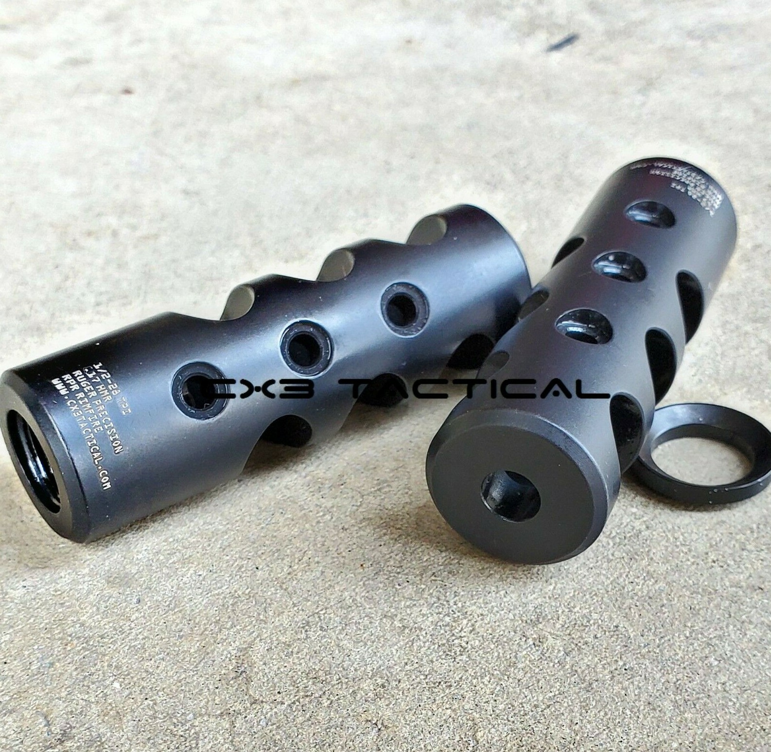 .17 HMR Muzzle Brake Compensator Ruger Precision Rimfire RPR .17 HMR 1/ ...