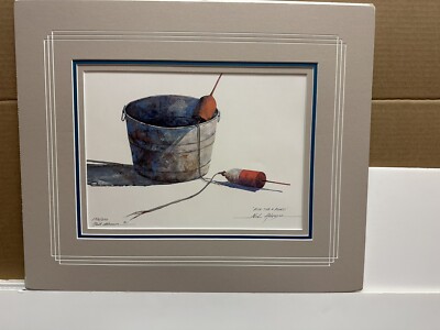 Neil Adamson FISH TUB & FLOATS, TRIPLE MATTED PRINT Signed, Numbered ...