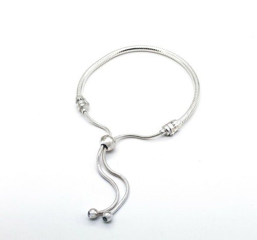 PANDORA Rose Shine Gold Sliding Chain Charm Bracelet 569652C0 589652C0 ...