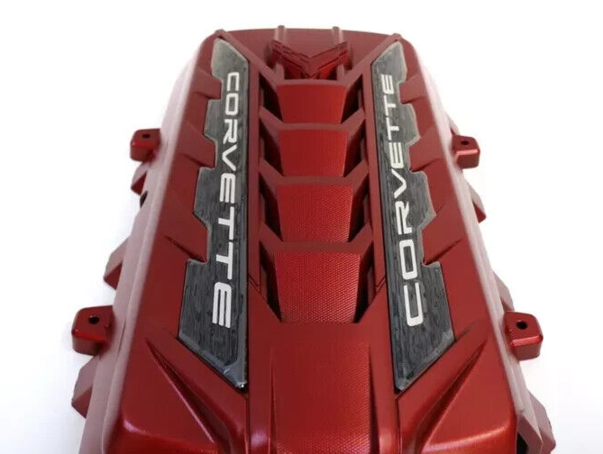 2020-2025 Chevrolet Corvette C8 6.2L Engine Cover 12697368 Edge Red OEM ...