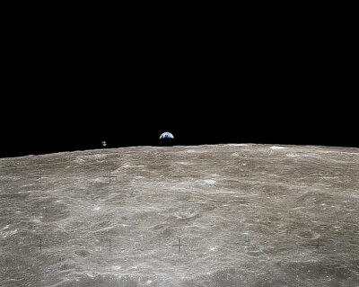 NASA APOLLO 16 EARTHRISE WITH COMMAND MODULE 8x10 GLOSSY PHOTO PRINT | eBay