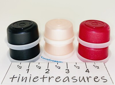 Tupperware 1oz Smidgets Pill Dressing Container Set of 6 Tinietreasure ...