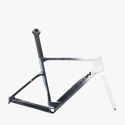 700C Carbon Road Bike Frame Fully Hidden Cable Frame Set 142x12mm Disc ...