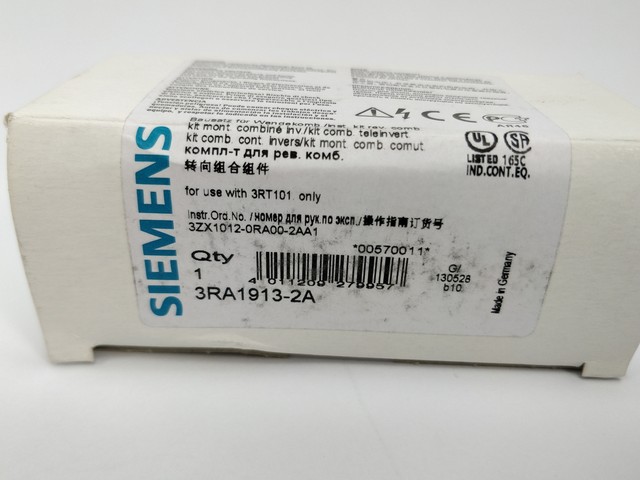 Siemens 3ra1913-2a Assembly Kit S00 for Contactor 3rt101 for sale ...