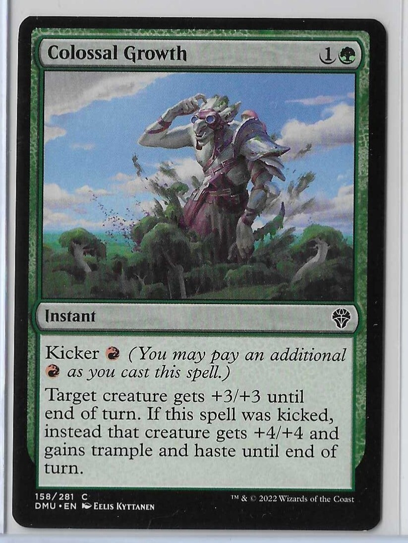 MTG Colossal Growth Dominaria United (DMU) Common Magic Card #158/281 ...