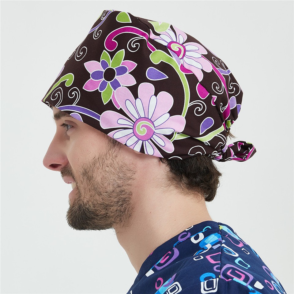 Medical Cap Doctor Surgical Hat Work Scrub Clean Nurse Head Cover ...