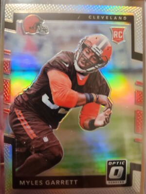 2017 Donruss Optic Myles Garrett Holo Rookie Card | eBay