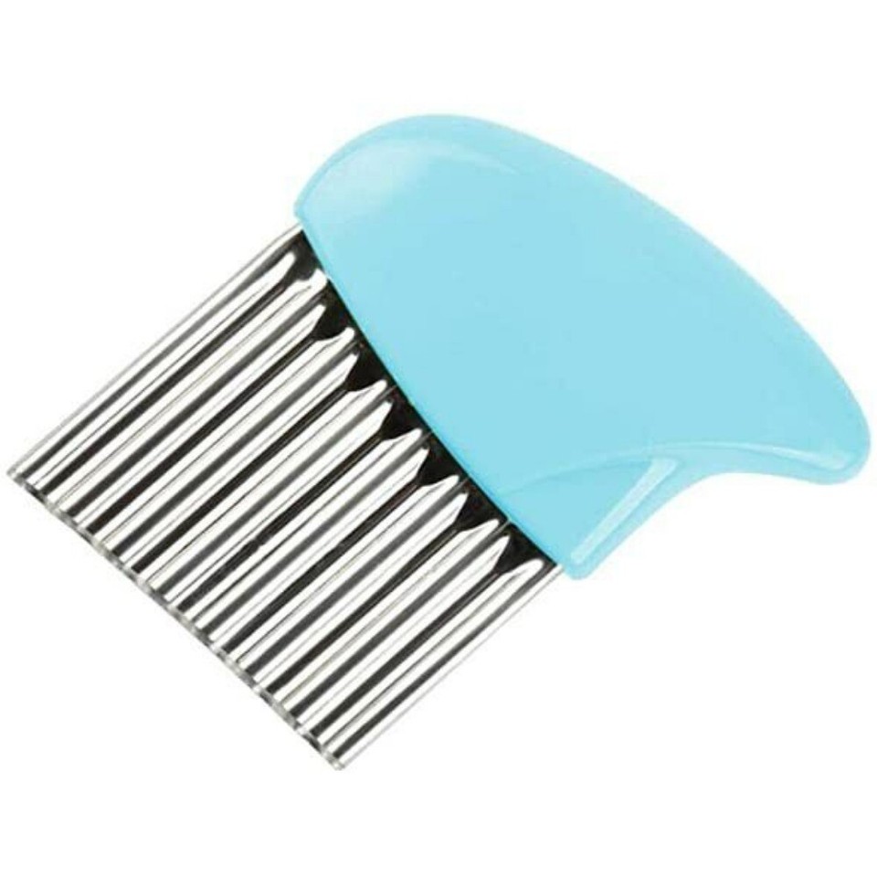 Vegetable Crinkle Wavy Cutter Stainless Steel Potato Chip Salad RANDOM ...