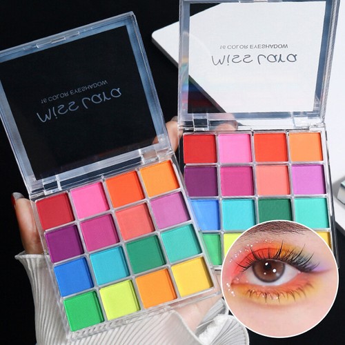 16 Color Eye Shadow Plate Eyeshadow Girl Beginner Makeup Eyeshadow Tray ...