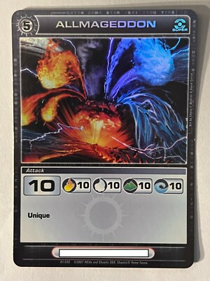 Chaotic 87/232 Allmageddon Super Rare Holo Foil Attack Card | eBay