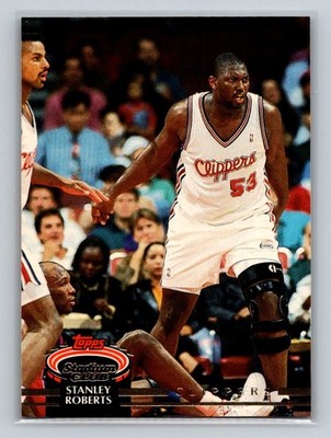 1992-93 Stadium Club #351 Stanley Roberts Los Angeles Clippers ...