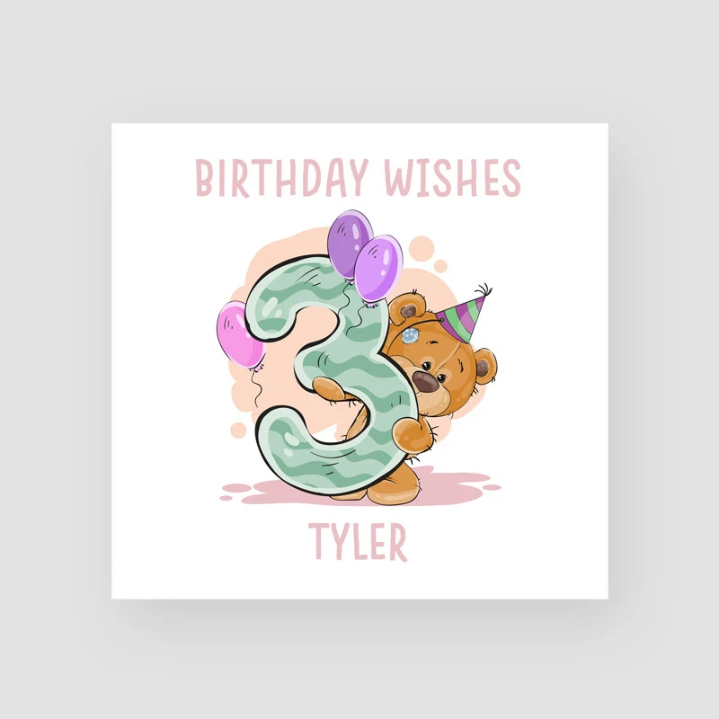 Happy 3rd Birthday Baby Boy
