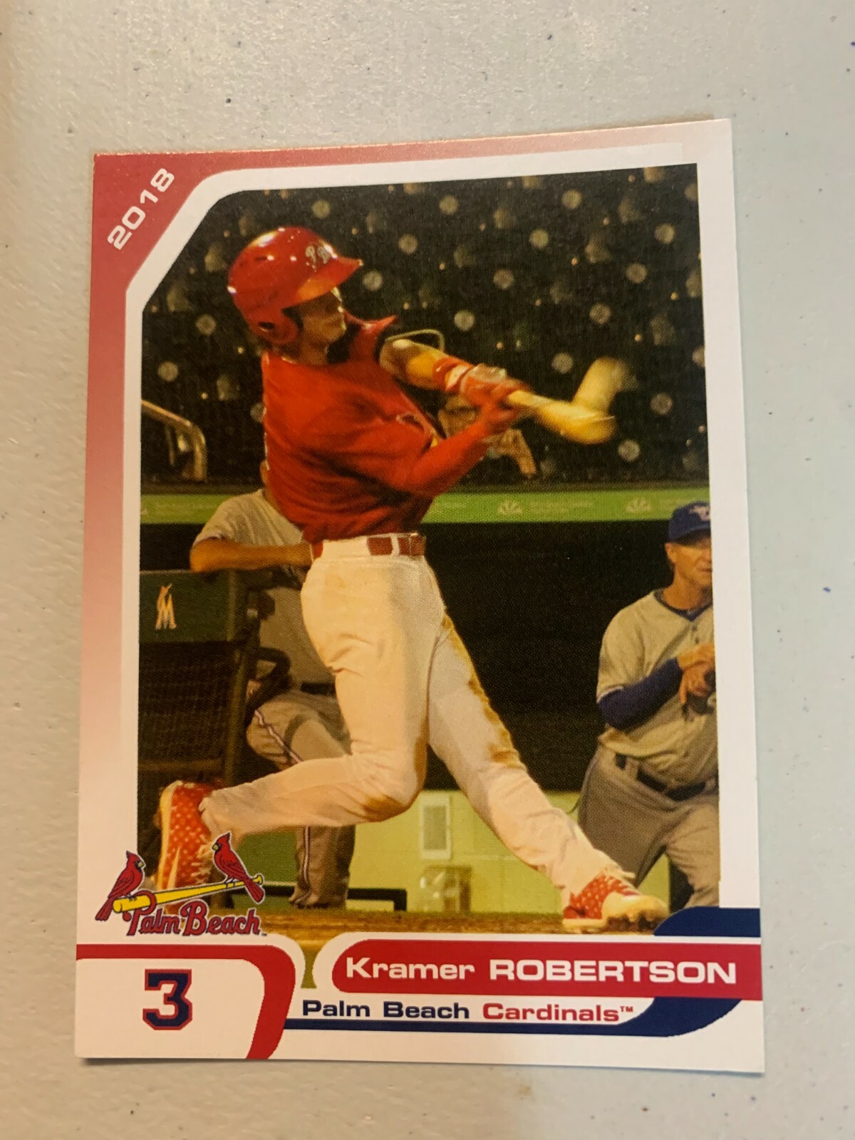 Kramer Robertson Card Palm Beach Cardinals Team Card | eBay