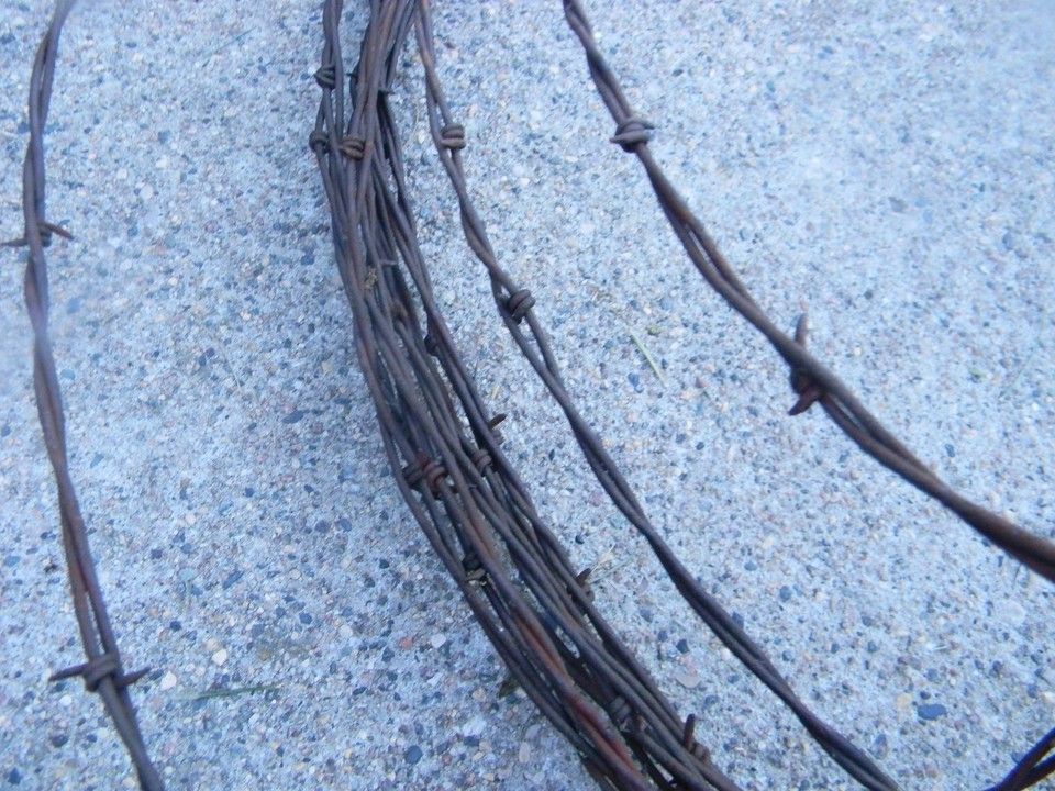Vintage Barb Wire Rusty Western Art 10 FEET | eBay