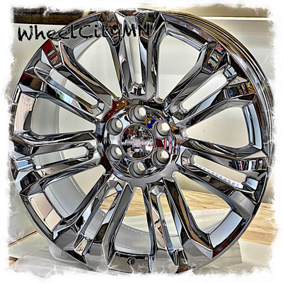 22" chrome OE 84346100 replica wheels fits 2022 Chevy Silverado Tahoe ...