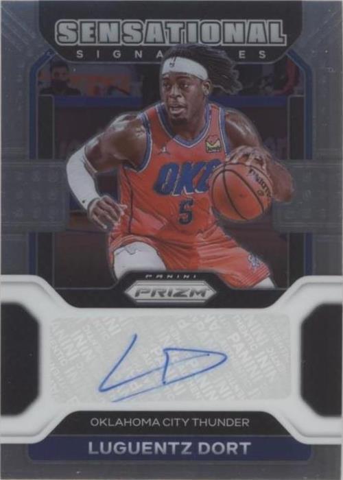 2021-22 Panini Prizm - Sensational Signatures Luguentz Dort #SS-LDT (AU ...
