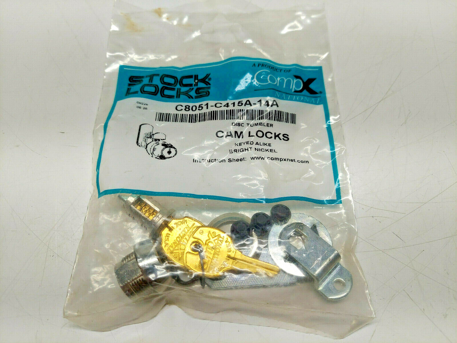 Stock Locks Cam Locks C8051-C415A-14A Package All Keyed Matching | eBay