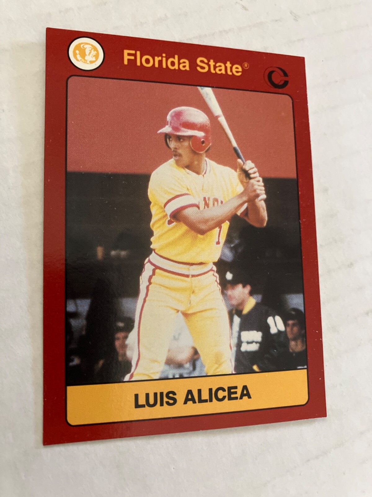 Florida state seminoles born in Puerto Rico Luis Alicea baseball card ...