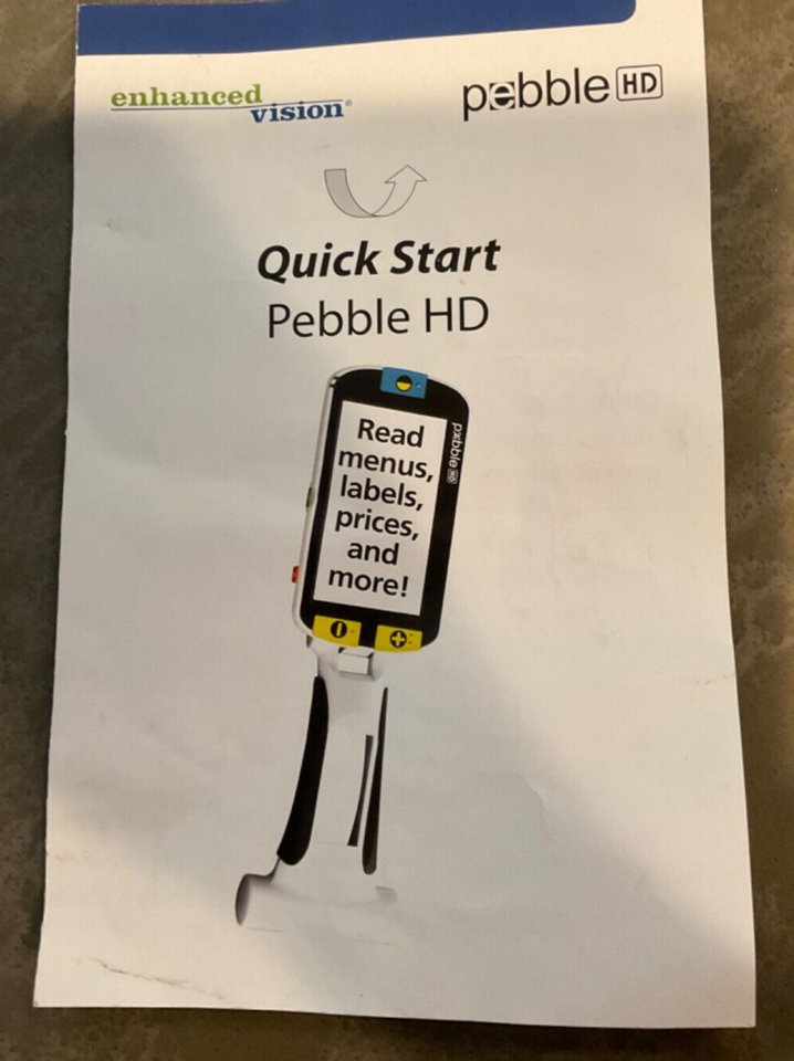 Pebble HD Model PSCH1E43A Low Vision/Enhanced Vision Color 4.3” Screen ...