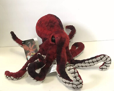 Fiesta Toys Red Octopus Plush Stuffed Animal Toy - 15 Inches New with ...