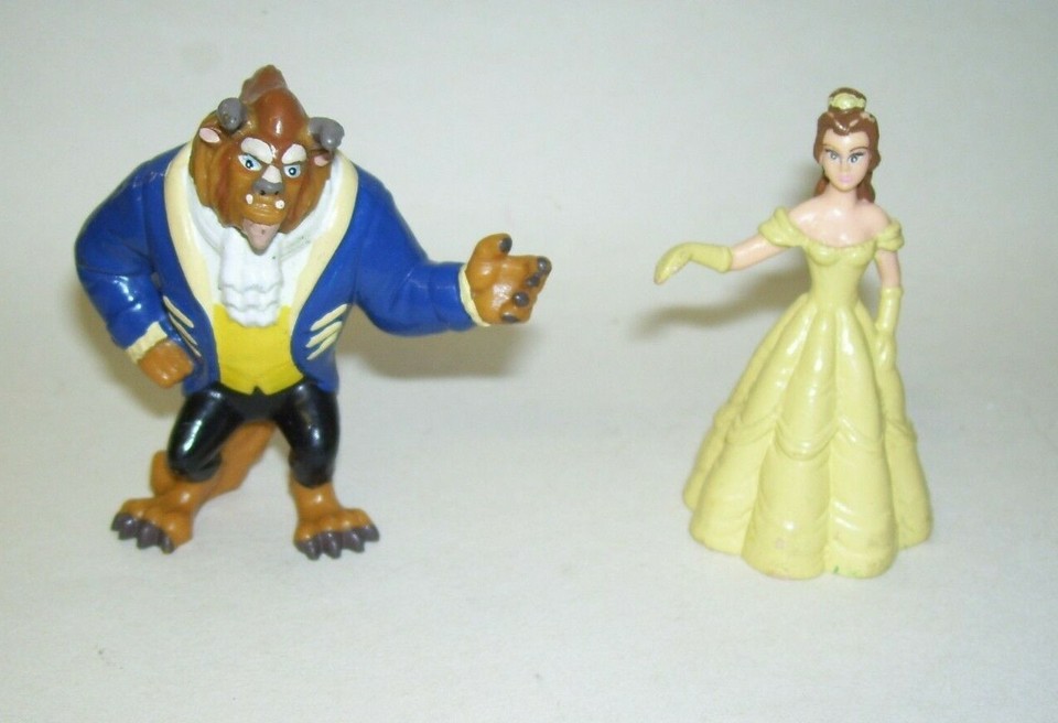 Vintage Beauty and the Beast Figures Disney's Set of Two by Applause | eBay