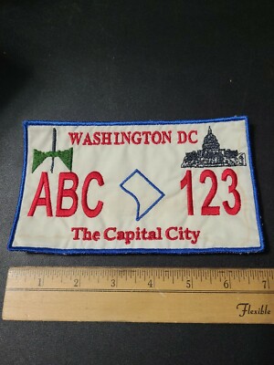 Vintage State ABC License Plate Theme Bowling Patch - Washington DC | eBay
