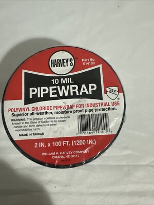 Harvy 2 In. W. X 100 Ft. L. X 10 Mil. Thick Pipe Wrap 14100 Harvey ...