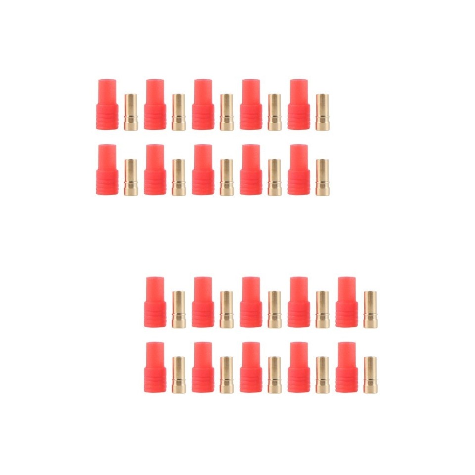 2 PCS Stackable Banana Plug Audio Plugs Female Connector Gold Plated ...