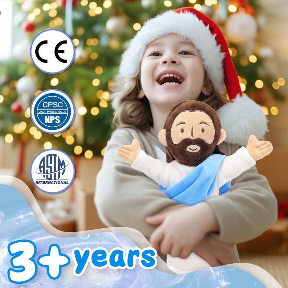 13" Jesus Plush, Jesus Stuffed Doll Plushie for Easter Christmas Church ...