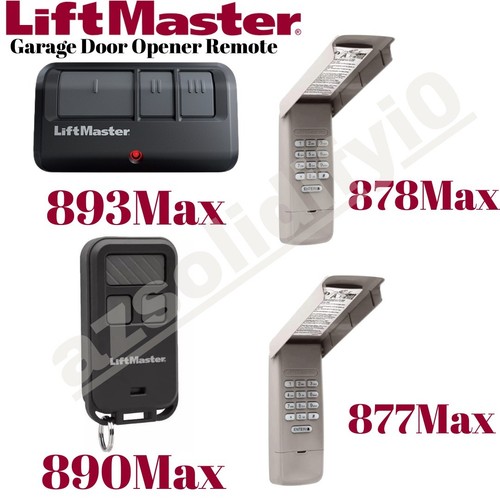 LiftMaster 878MAX, 893MAX,890MAX,877MAX Remote Control Garage Door ...