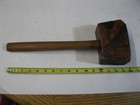 Antique Vintage Wood Carpenter Mallet Maul Hammer Wooden Primitive 16 ...