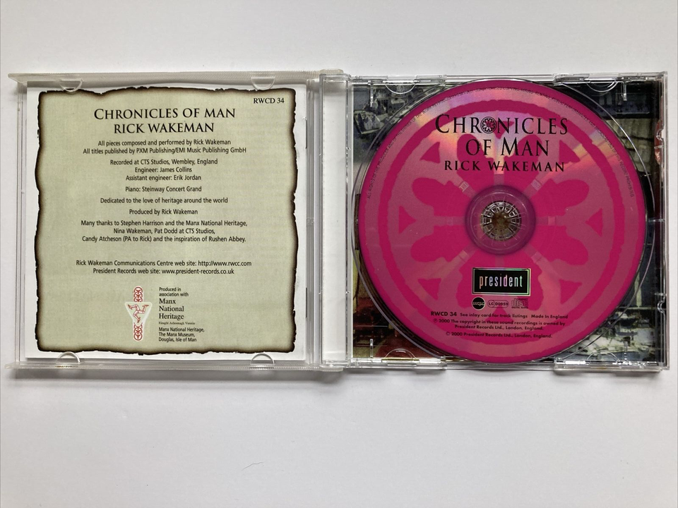 Rick Wakeman - Chronicles of Man CD - Like New Condition | eBay