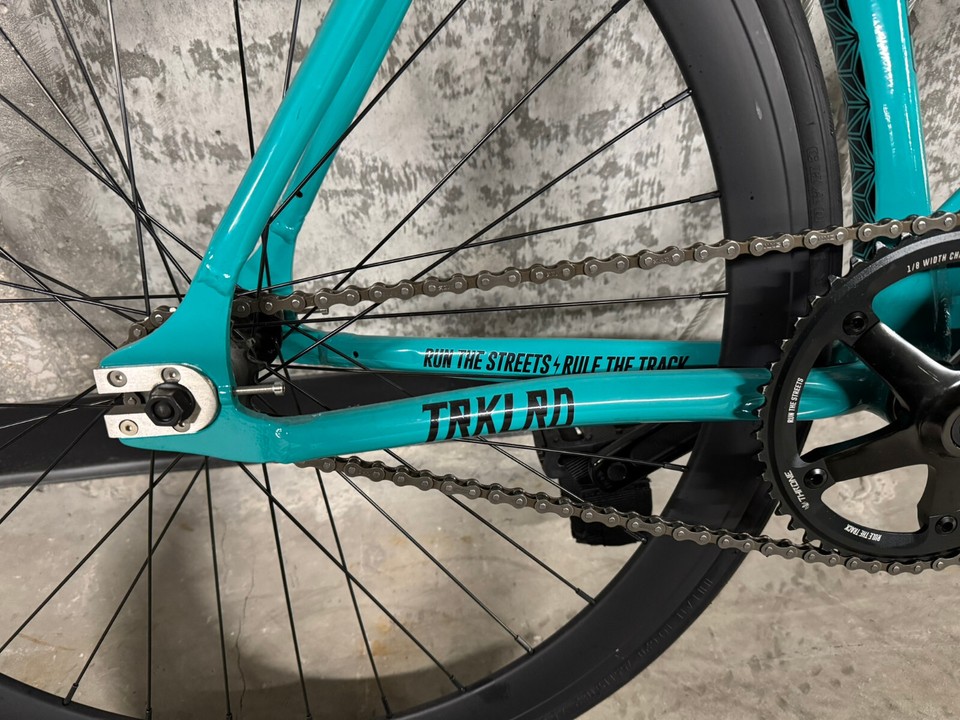 Throne TRKLRD Teal/Celeste 55cm Bike - Good condition, Fixed gear | eBay