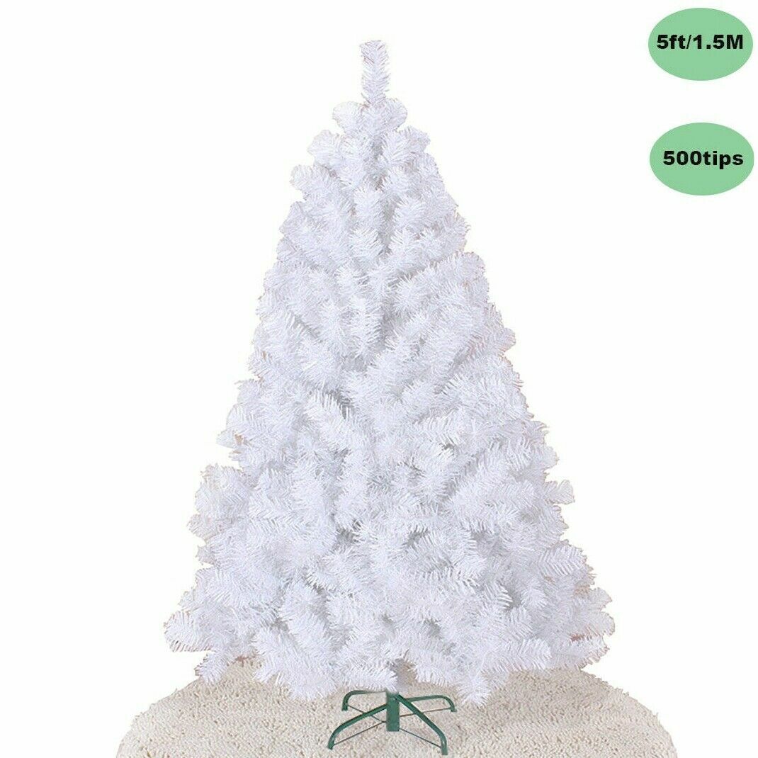 White Christmas Tree 5/6/7/8/9FT Green Xmas Trees Decorations 1.5M 1.8M ...
