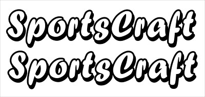 Sports Craft Boat Decals TWO (2) 510 x 105 mm CONFIRM your color | eBay ...
