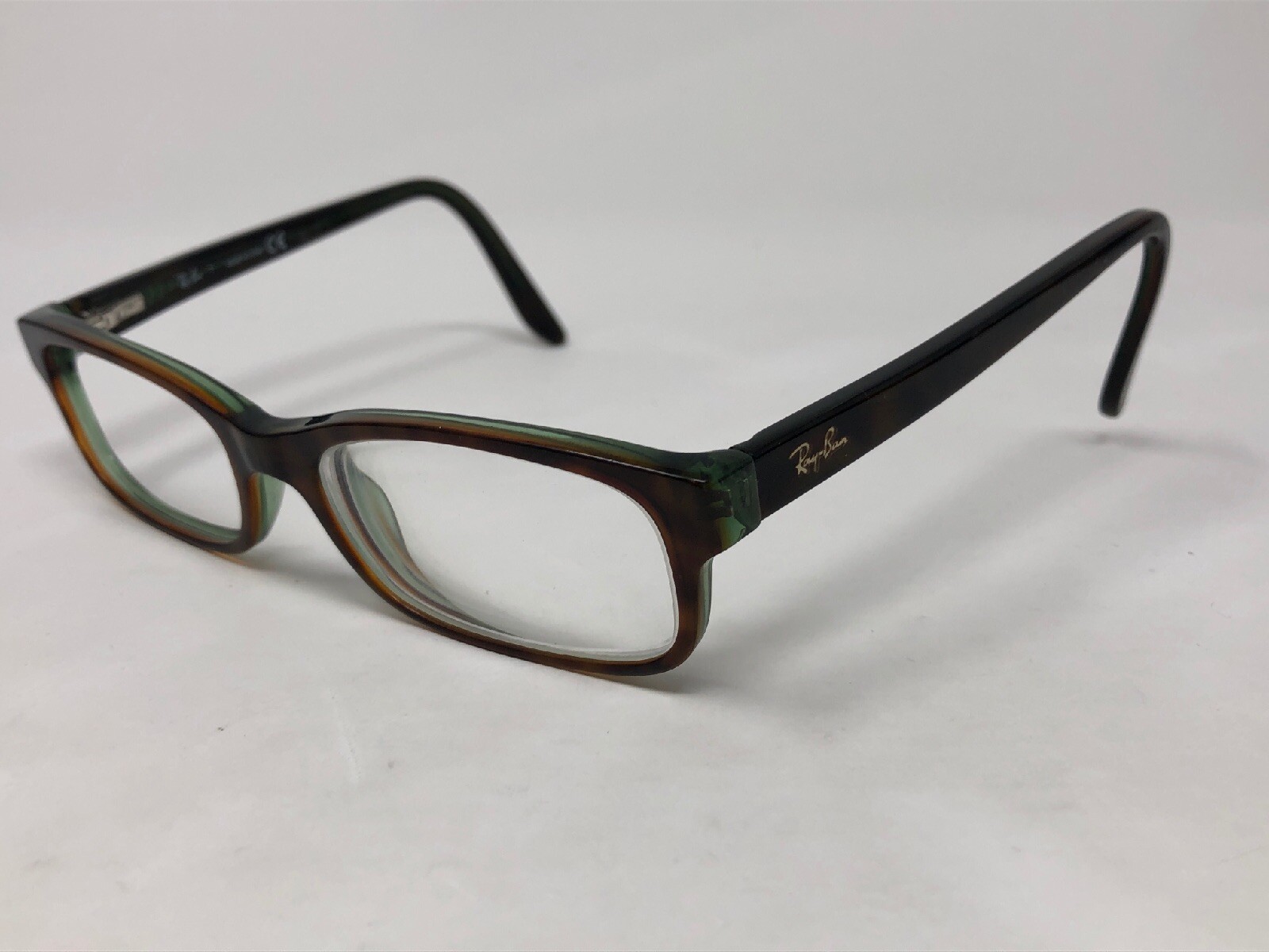 RAY-BAN RB5187 2445 Eyeglasses Frame 50-16-140 Brown Tortoise/Green ...