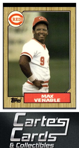 Max Venable 1987 Topps Tiffany #226 Cincinnati Reds | eBay