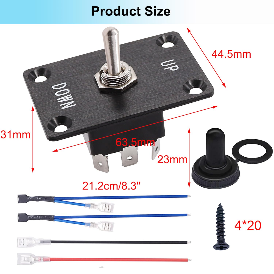 Rocker Toggle Switches Momentary 6 Pin 3 Position (ON)-Off-(ON) UP/Down ...