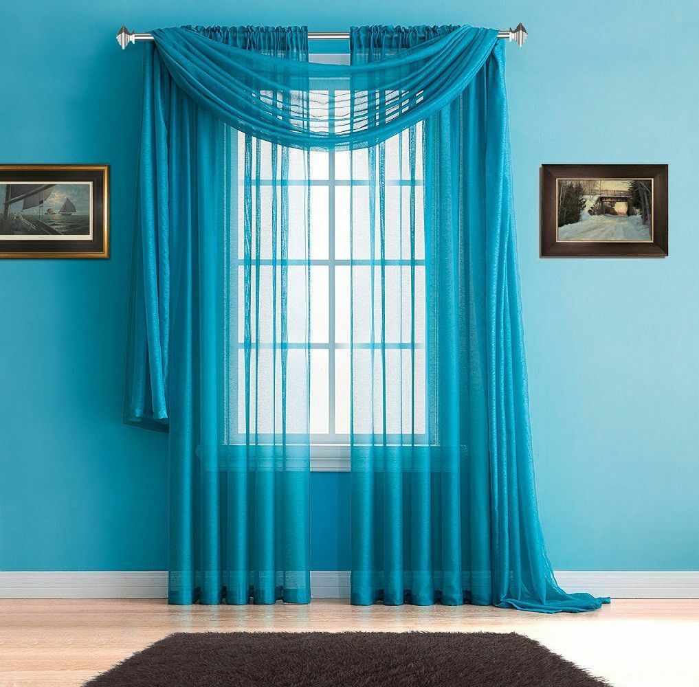 Teal Window Scarf