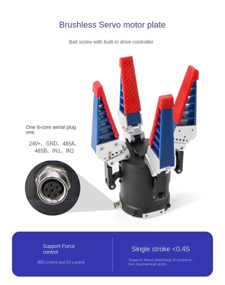 Motorised Gripper Bionic Robot Soft Finger Adaptive Easy Gripper Robot ...