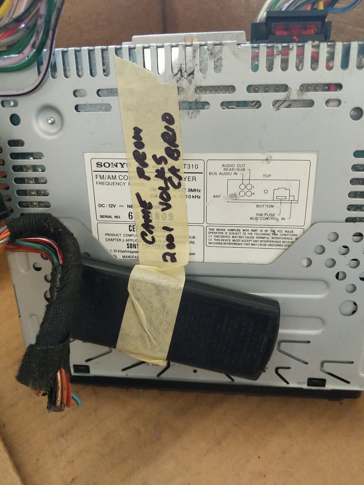 SONY EXPLOD RADIO/CD/RECEIVER/PLAYER/ CD-R/RW/EQ3/52WX3. Out of a 01 ...