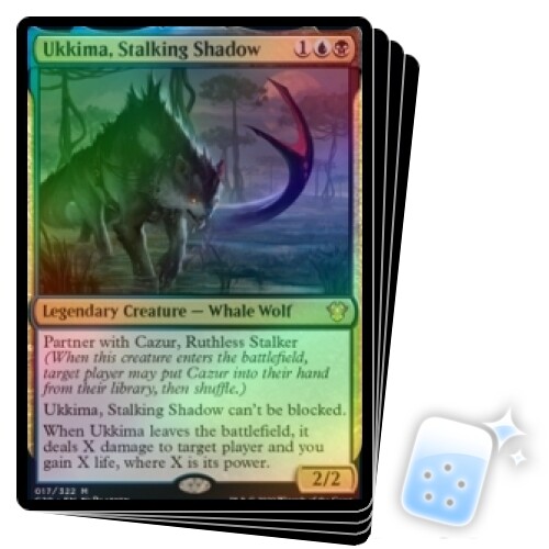 FOIL UKKIMA, STALKING SHADOW X4 Commander 2020 Magic MTG MINT CARD | eBay