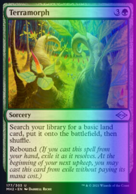 MTG Magic the Gathering Terramorph (177/632) Modern Horizons 2 LP FOIL ...