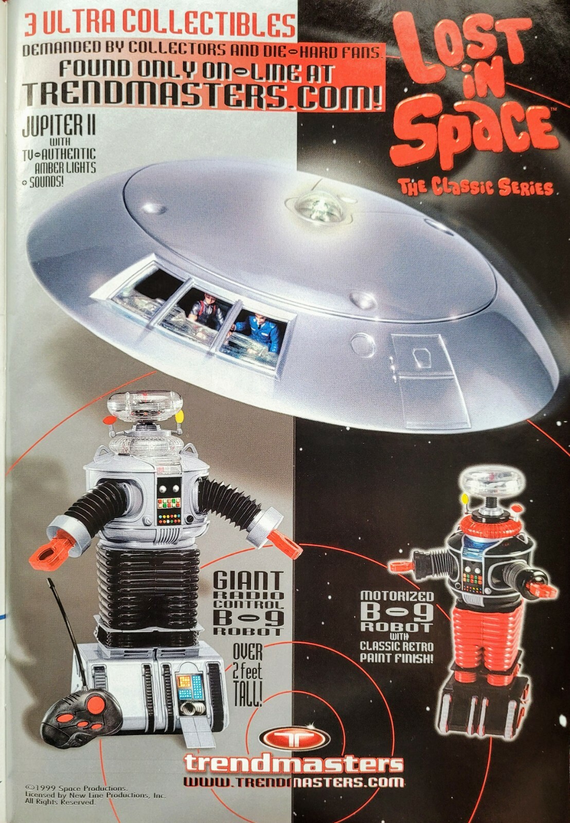 LOST IN SPACE Classic Series Collectibles B-9 ROBOT/JUPITER II = TRADE ...