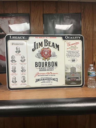 2014 DRINK SMART JIM BEAM KENTUCKY STRAIGHT BOURBON LEGACY 26 X 18 INCH ...